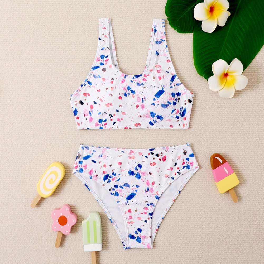 GYRATEDREAM 8-12Y Child Girls Butterfly Sport Tankini Bikini Bottoms ...