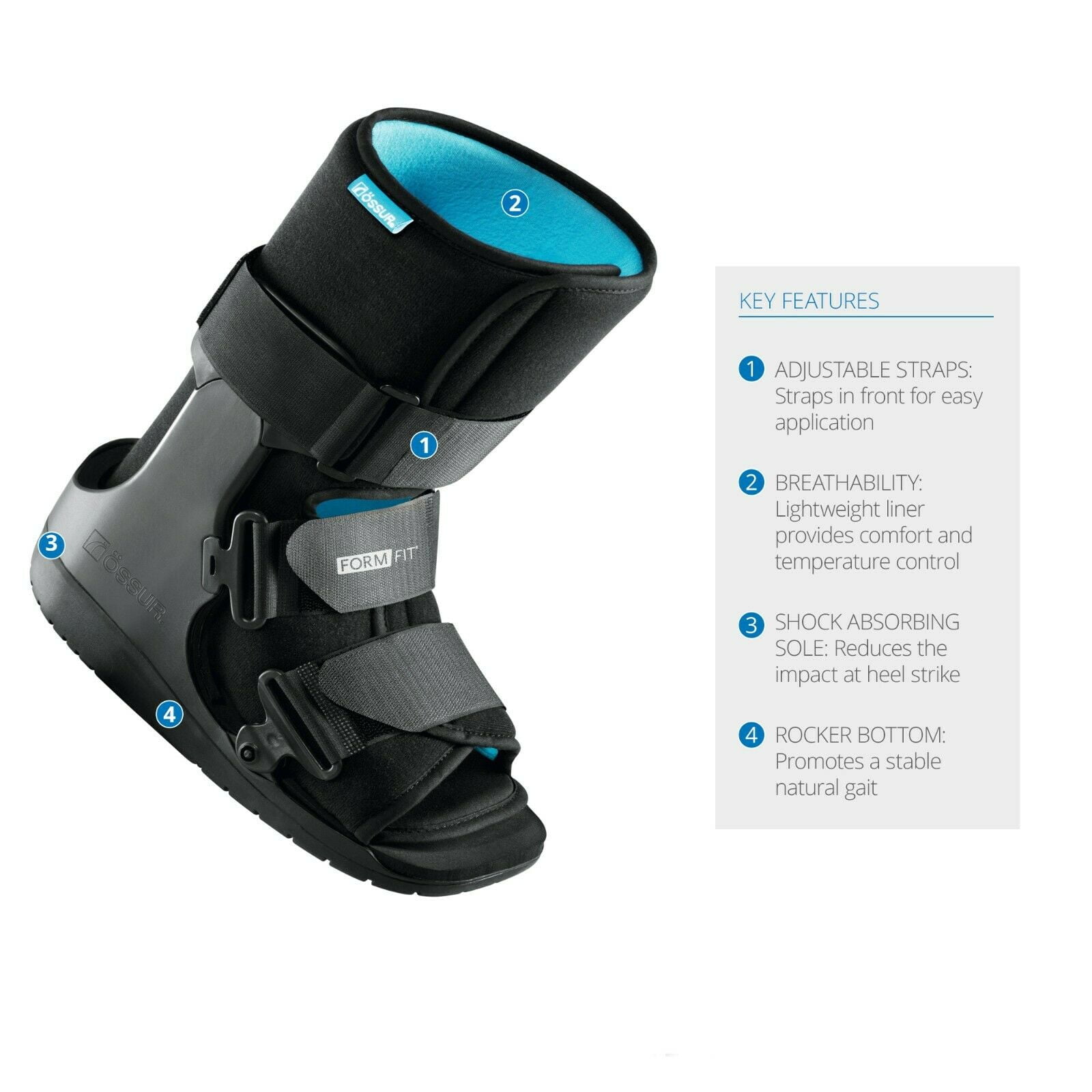 Buy Ossur Formfit Walker Boot (Non-Air) - Medical Grade Immobilization ...