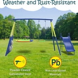 Shengchao Trade Metal Kids Swing Sets with Heavy Duty Outdoor A-Frame ...