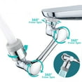 Bathroom faucet attachment rotating faucet extension with water saver ...