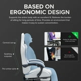 GTRACING GTW-300 Ergonomic Adjustable Height Reclining Fabric Gaming ...