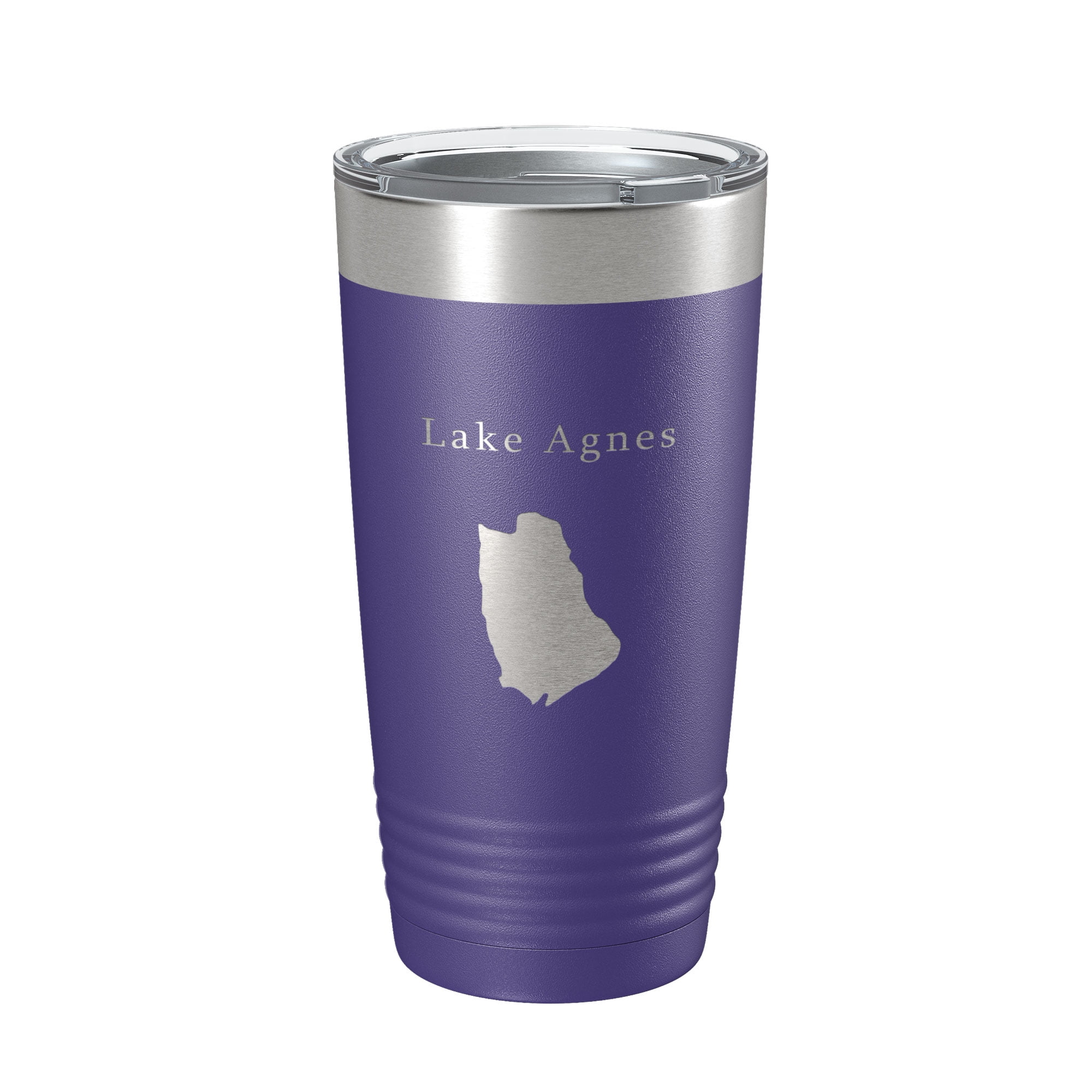 Lake Agnes Map Tumbler Travel Mug Insulated Laser Engraved Coffee Cup ...