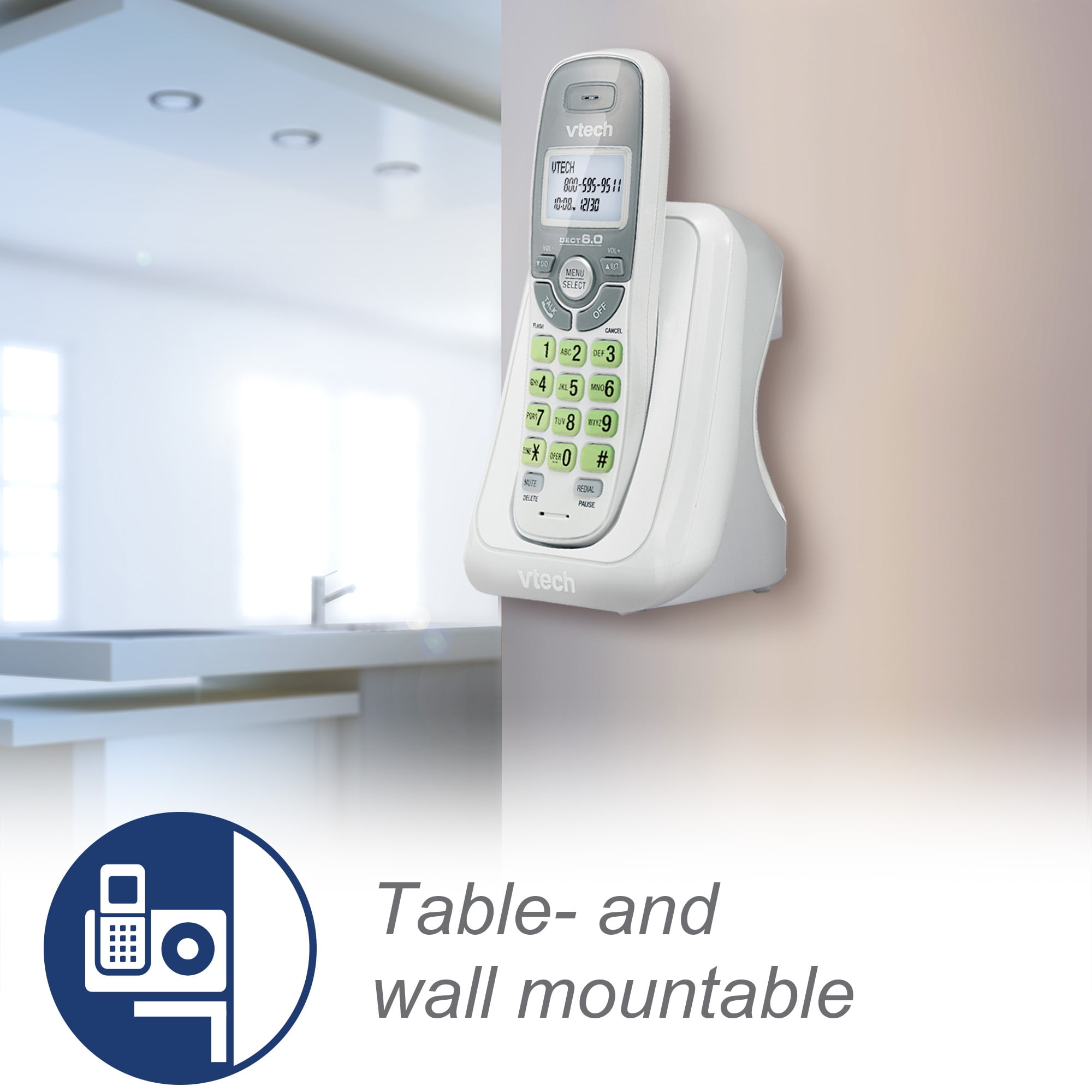 Vtech CS6114 1 Handset Cordless Phone- Caller ID, White Best Deals and ...