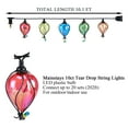 Mainstays 10ct 7.4ft Multi-color Balloon Shape Plastic LED Tear Drop ...