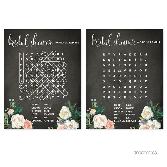 Bridal Shower Word Search