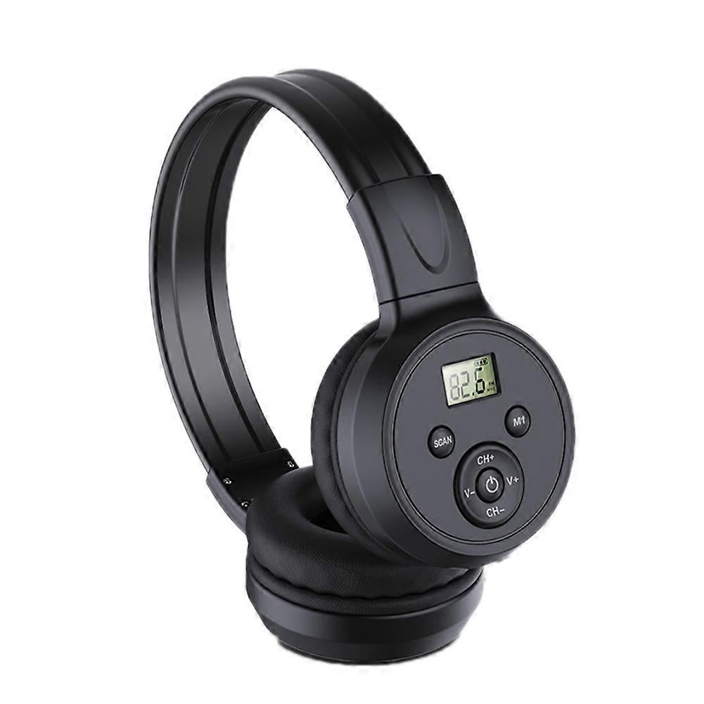 Wireless Radio Headphones FM Radio Headset over Ear Bluetooth Stereo ...