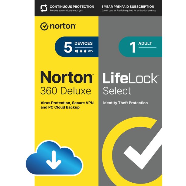Norton 360 with LifeLock Select, All-in-one protection for your devices ...