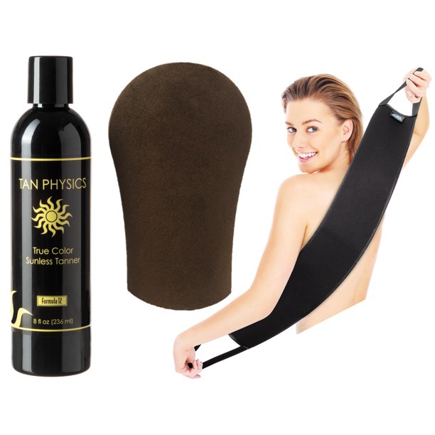 Tan Physics True Color Tanner 8 oz w/ FREE Tanning Mitt and Back ...