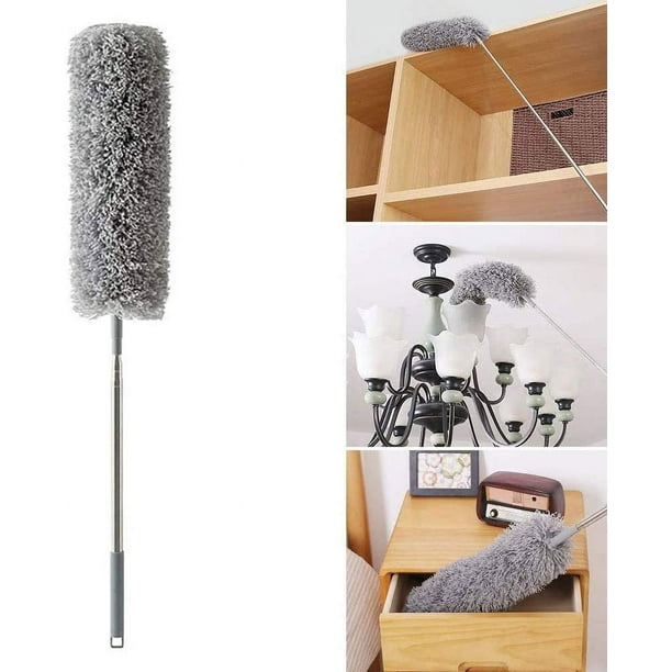 Extendable dusters with telescopic stainless steel rod, microfiber dust ...