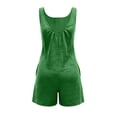 Sexlip Women Romper Shorts Linen Cotton Mix Lightweight Material ...