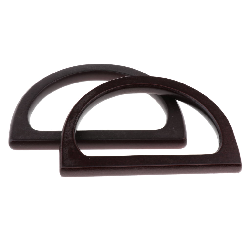 2x Vintage Wooden Purse Handle Clutch Bag Handbag Handle - Walmart.com