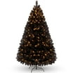 Homestock 9ft Artificial Black Christmas Tree with 950 Warm Lights ...
