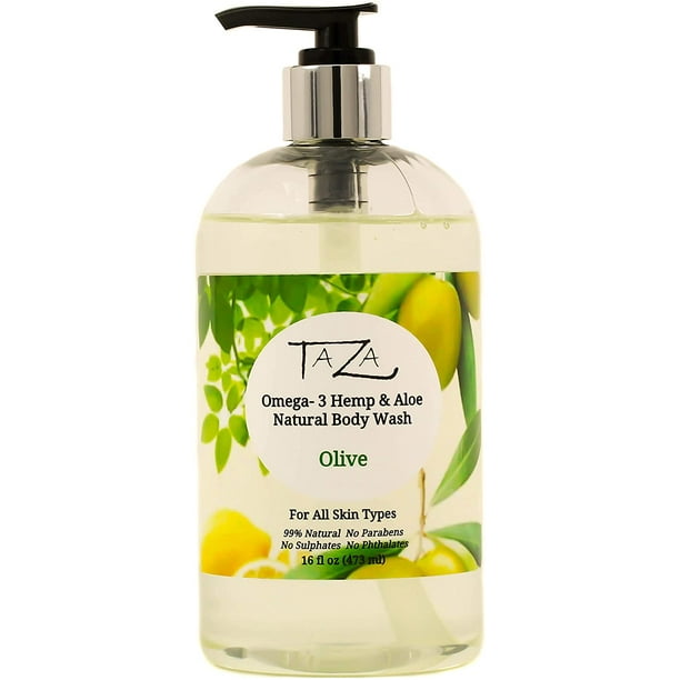 Premium Taza Natural Omega-3 Hemp & Aloe Olive Body Wash - Walmart.ca