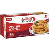 Premier Protein Frozen Protein Waffles, 12.3 oz Box, 10 Count - Walmart.com