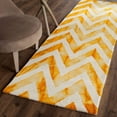 SAFAVIEH Dip Dye Lara Overdyed Chevron Runner Rug, Ivory/Navy, 2'3" x 8 ...
