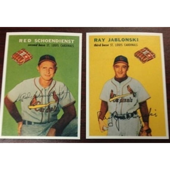 1954 Wilson Franks REPRINT St. Louis Cardinals Team Set 2 Cards Near NM ...