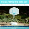Dunn Rite Junior Hoop Portable Pool Basketball Hoop Stainless Steel Rim ...