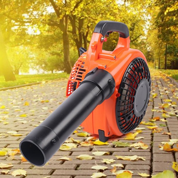 Leaf Blower 25.4CC 2-Stroke Commercial Gas Powered Grass Lawn Yard Dust Blowing Cleaning Tool ...