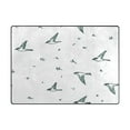 Flying Birds Pattern 80''x58'' Extra Large Plush Memory Foam Rug, Soft ...