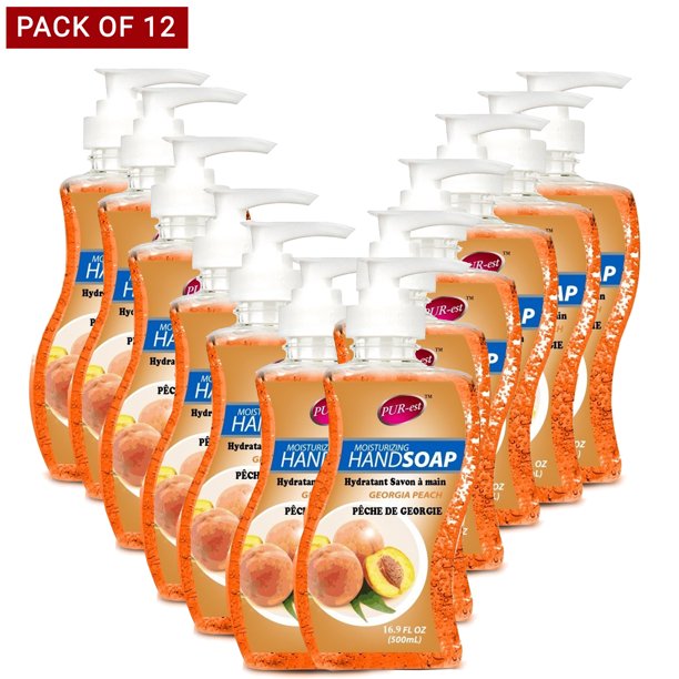 Purest Liquid Hand Soap, Peach, 500ml - Pack of 12 - Walmart.ca