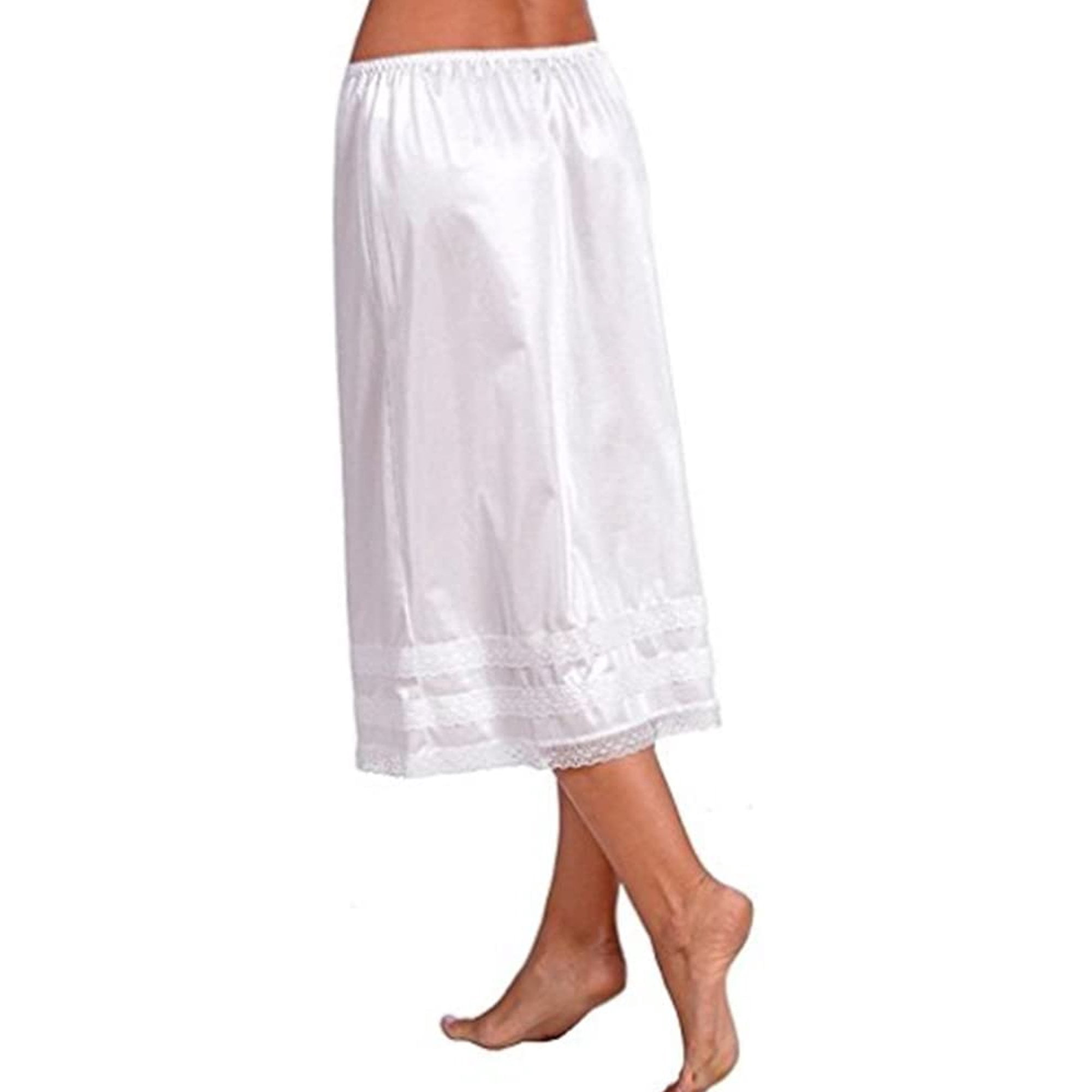 Sunisery Women Satin Underskirt Undergarment Prom Half Slips Waist Slip ...