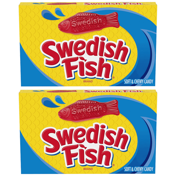 Swedish Fish, Cherry Flavored Gummy Candy, 2 oz Packs, 24 Count ...