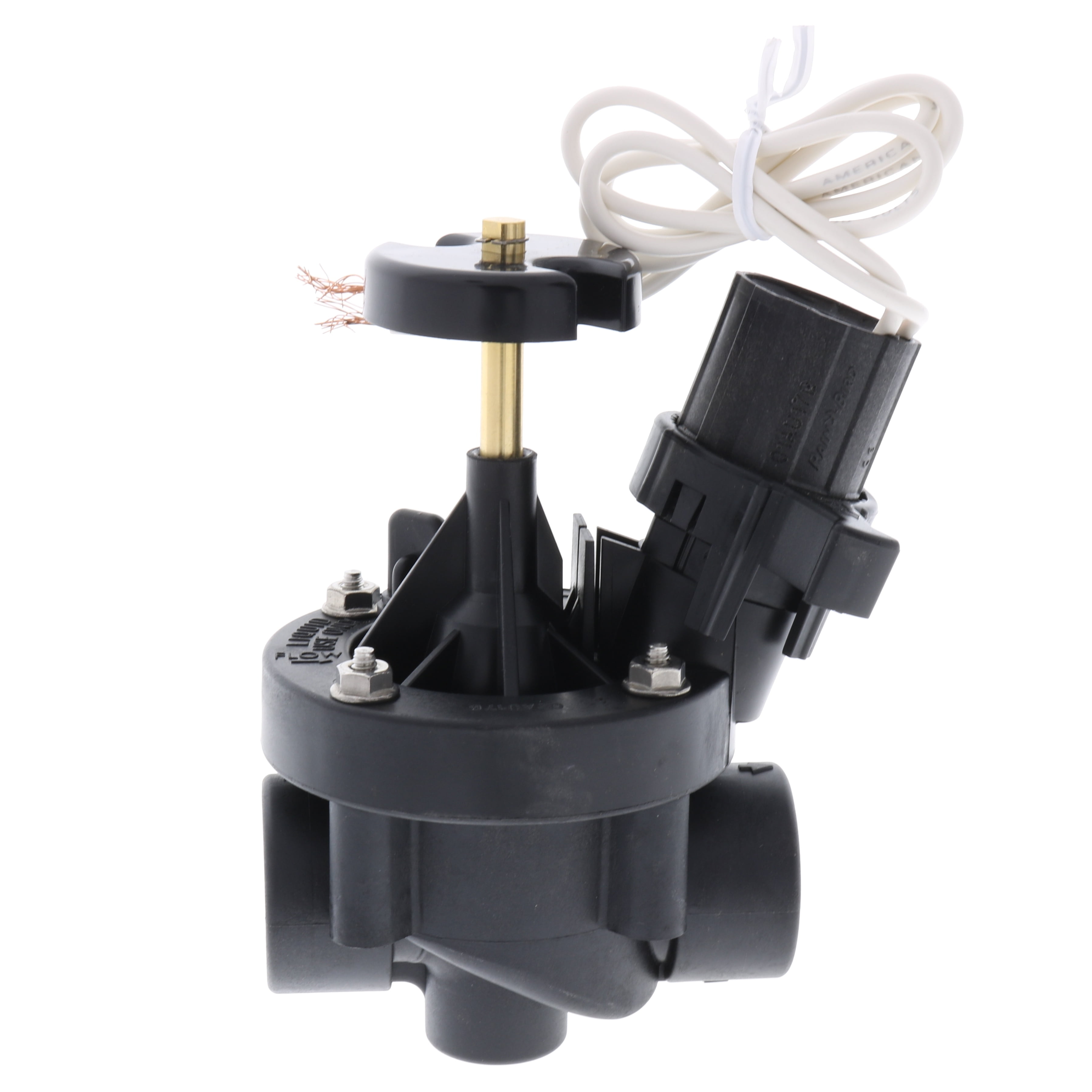 RainBird Inline Plastic Industrial Irrigation Valve-Size:1"-Scrubber:No ...