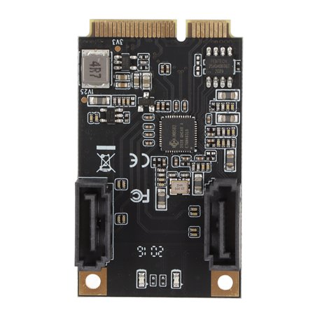 PCI E 3.0 Expansion Card, 2 Ports Mini PCl E Expansion Card 6Gbps For ...