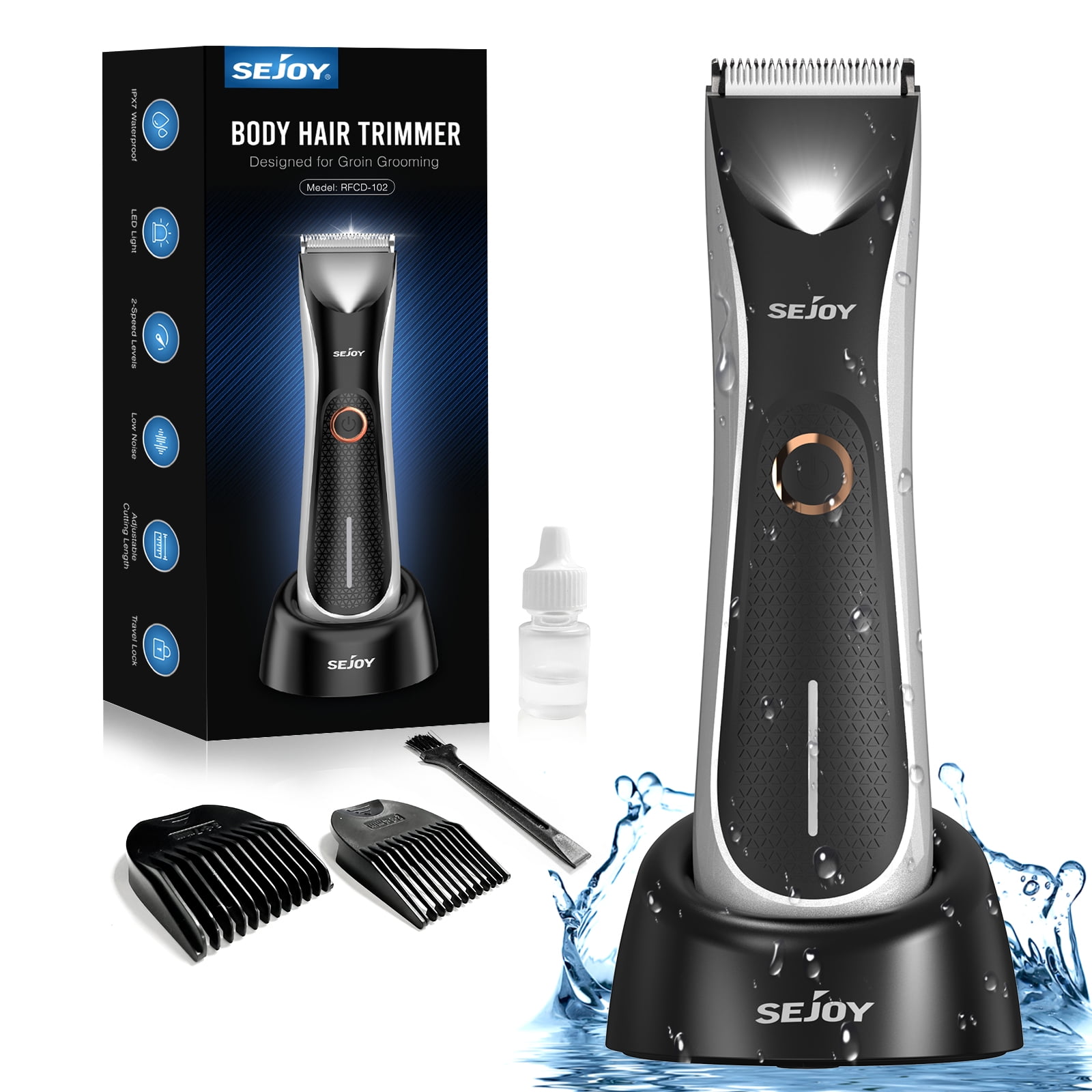 Recortadora de vello corporal y de ingle para hombres y mujeres ...