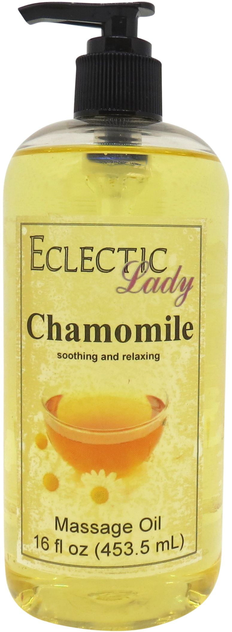 Chamomile Massage Oil by Eclectic Lady, 16 oz, Sweet Almond Oil and Jojoba Oil - Walmart.com