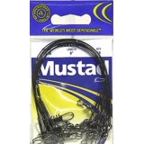 Mustad Nylon Coated Stainless Steel Leaders, Black - Walmart.com