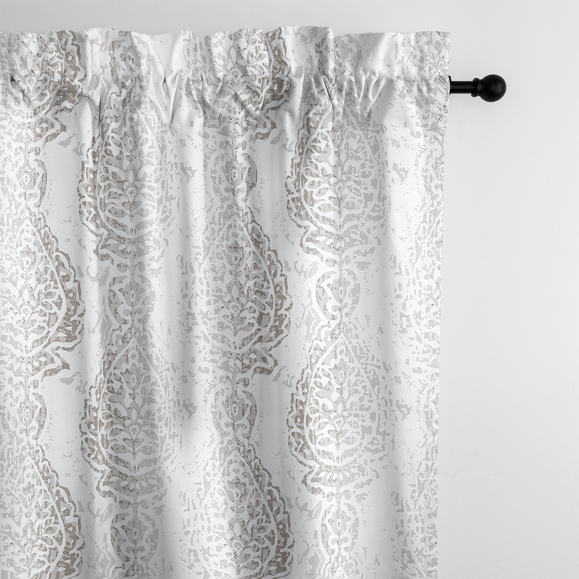 Taylor's Pick Ecru Pole Top Drapery Panel - Pair 50"x120" - Walmart.com