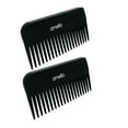 Amelia Beauty,6in Black Plastic Detangling Rake Comb, Made in USA ...