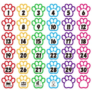 Polka Dots Numbers Stickers - Walmart.com