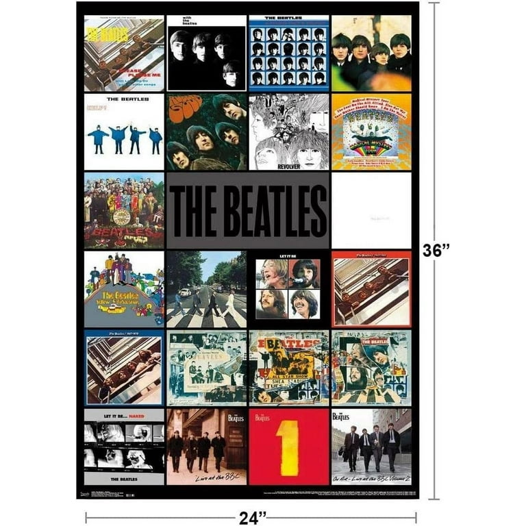 The Beatles Album Covers Collage