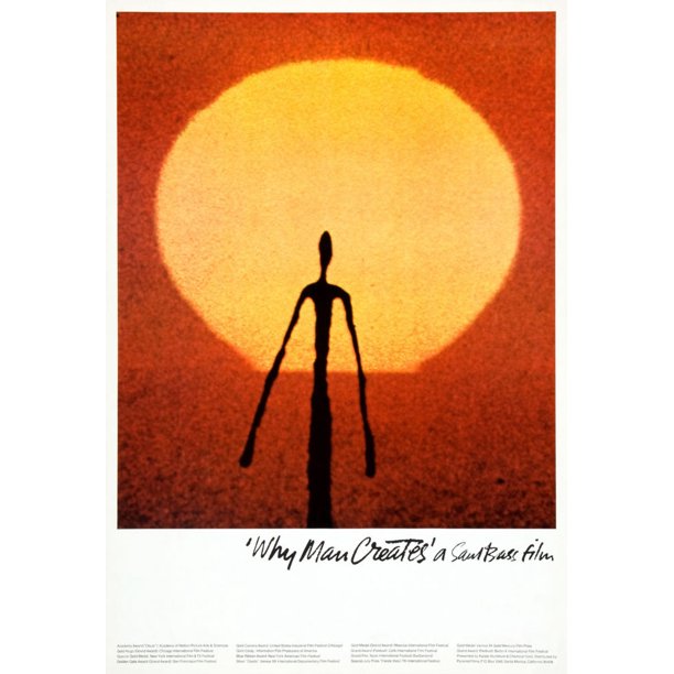 Why Man Creates Movie Poster 24inx36in Poster 24x36 Multi-Color Square ...