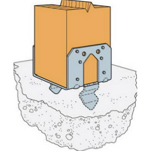 Simpson Strong Tie PB66-WEST 6 x 6 Post Base - Walmart.com - Walmart.com