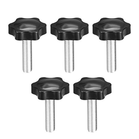 Clamping Screw Knob , 38mm Dia Plum Hex Shaped Grips Star Knob M10 × ...