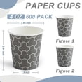 600 Pack 4 oz Paper Cups, Leak-Free Disposable Coffee Cups Food Safe ...