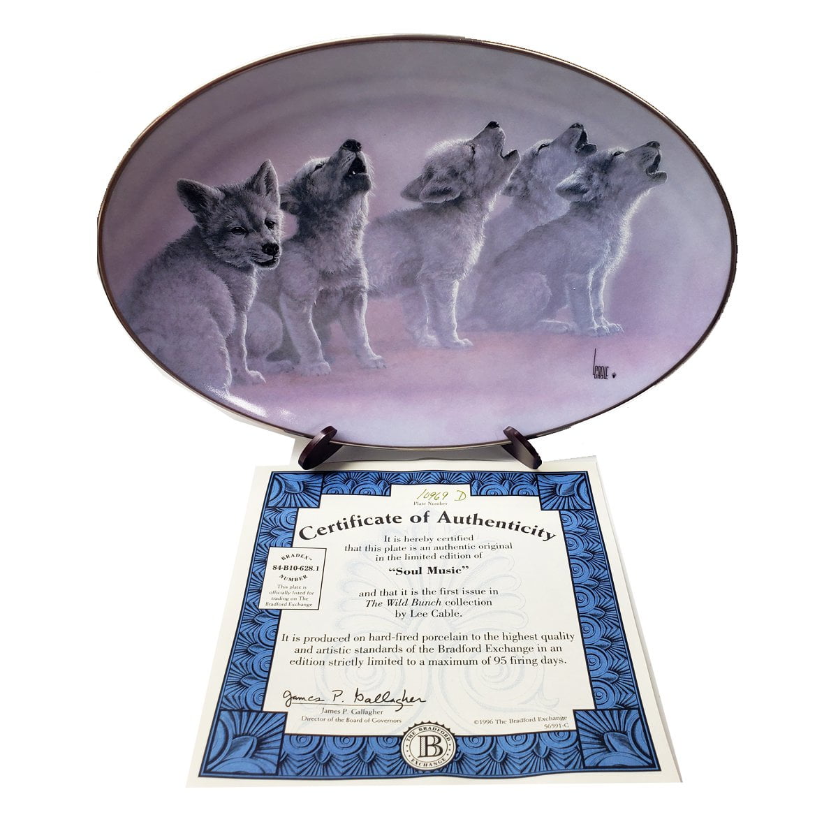 Wolf Plate "Soul Music" from The Wild Bunch Collection by Lee Cable ...