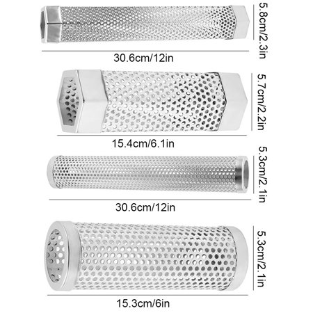 enqiretly Stainless Steel BBQ Tube Grill Outdoor Camping Campfire ...