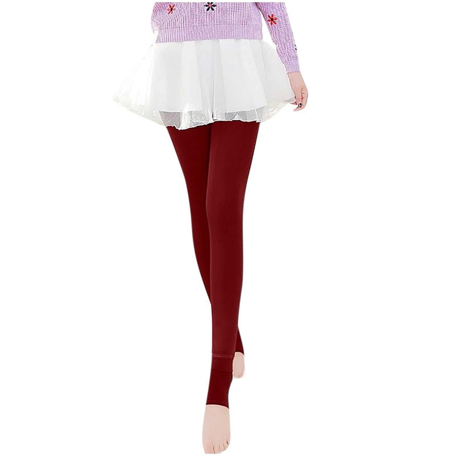 Jsaierl Fleece Lined Leggings Women Thick High Waisted Winter Warm