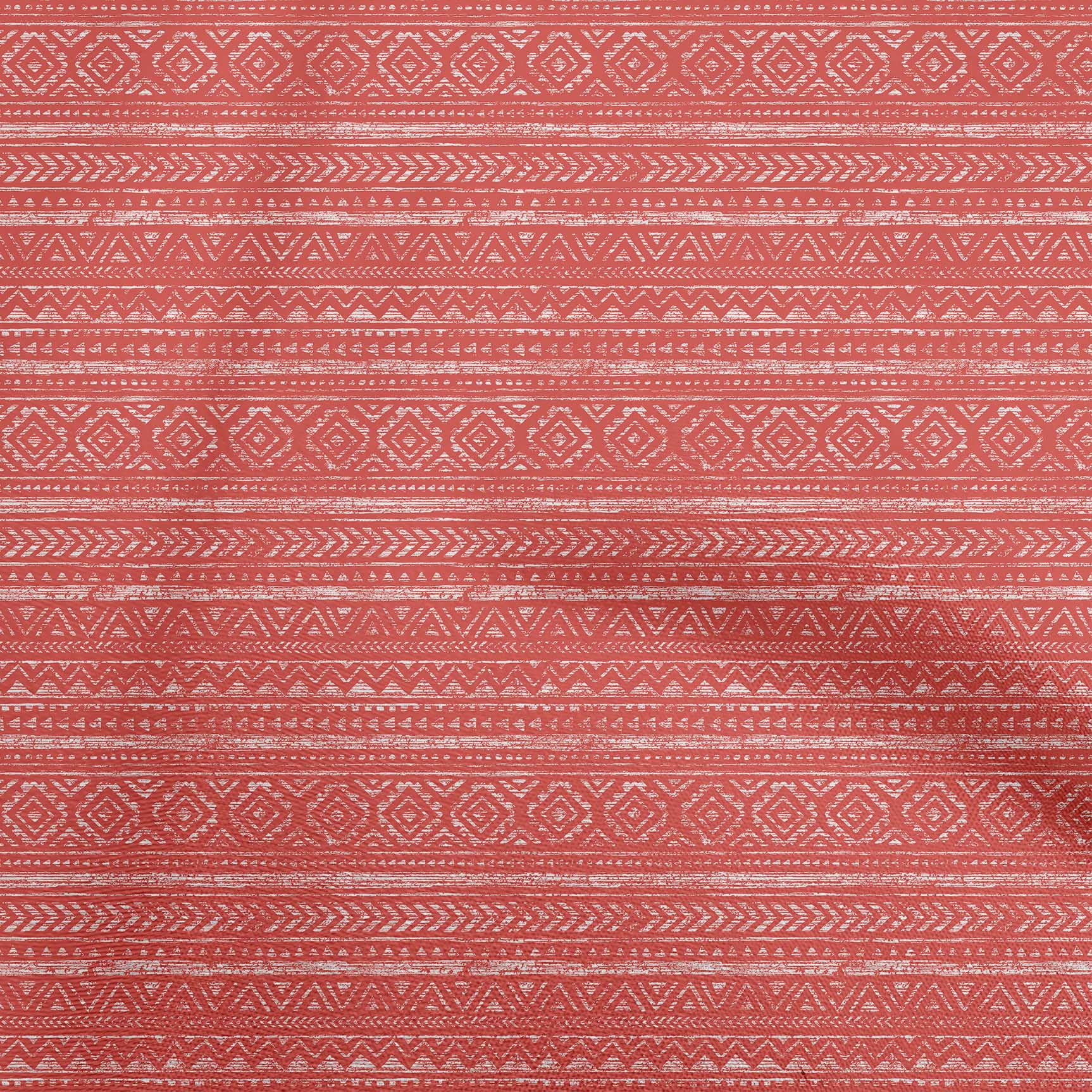 oneOone Silk Tabby Red Fabric Tribal Sewing Craft Projects Fabric ...