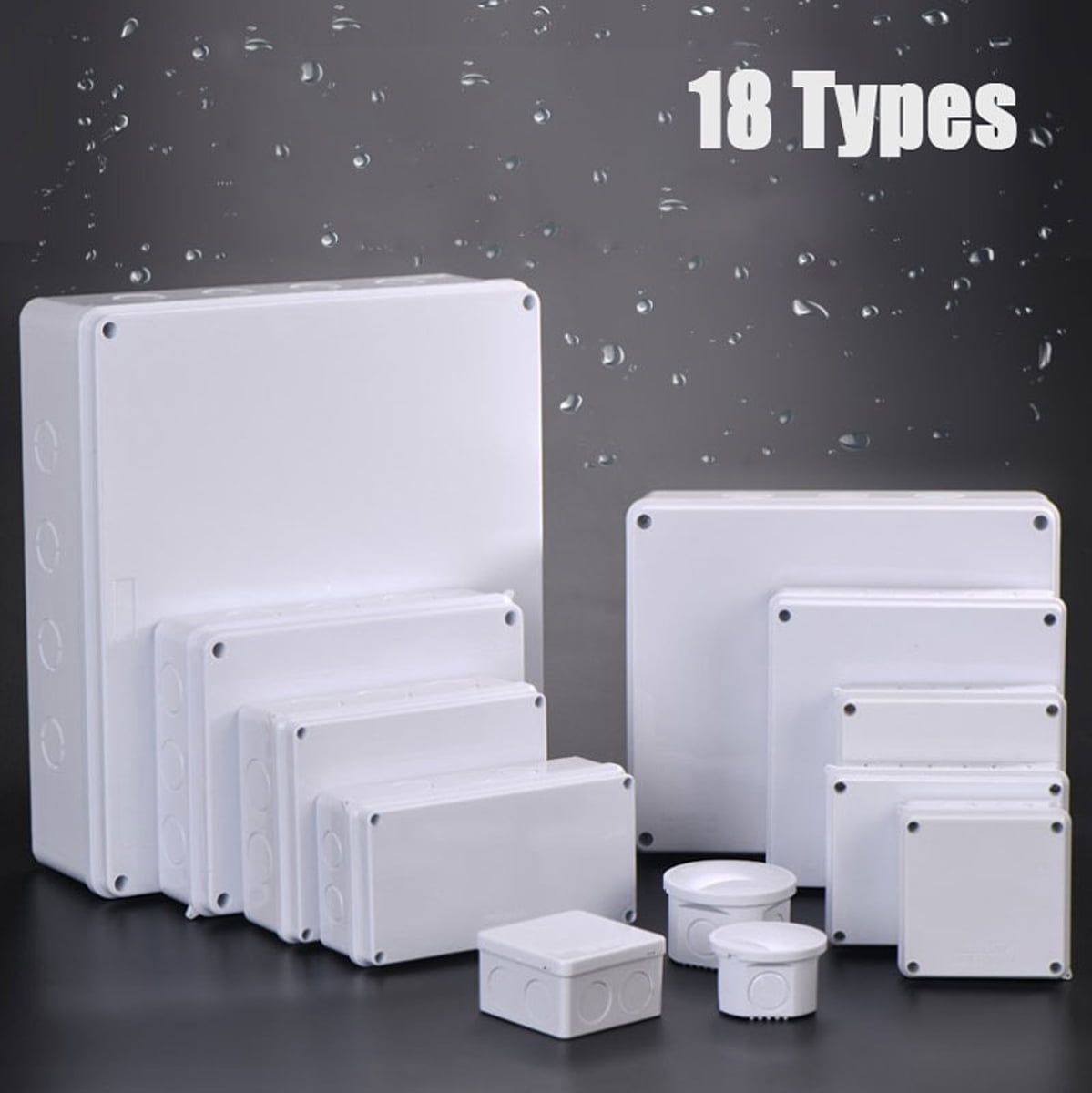 SENRISE Junction Box Waterproof Durable Electrical Project Enclosure ...