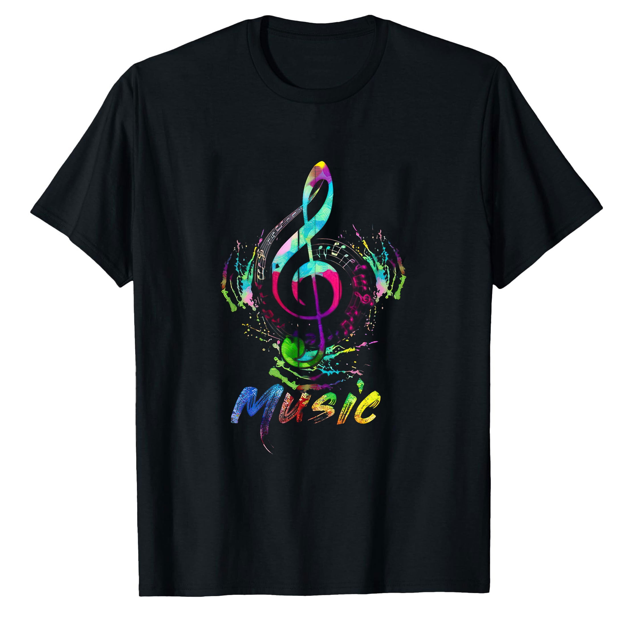 AALJY Funky Colorful Music Treble Clef Musical Note T-Shirt - Walmart.ca