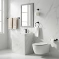10-Pieces Matte Black Bathroom Accessories Set,Adjustable 14.5-24 Inch ...
