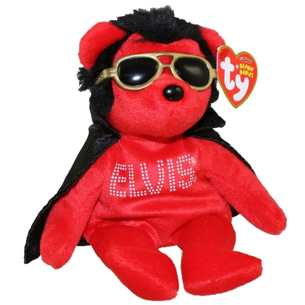 TY Beanie Baby - SHAKE RATTLE & BEANIE the Elvis Bear (Walgreen's Excl ...