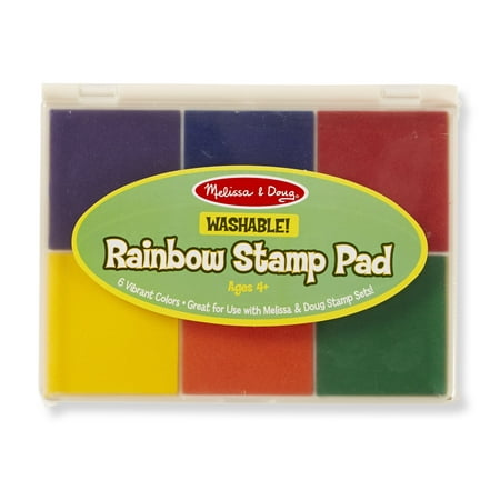 Melissa & Doug Rainbow Stamp Pad - 6 Washable Inks - Walmart.ca