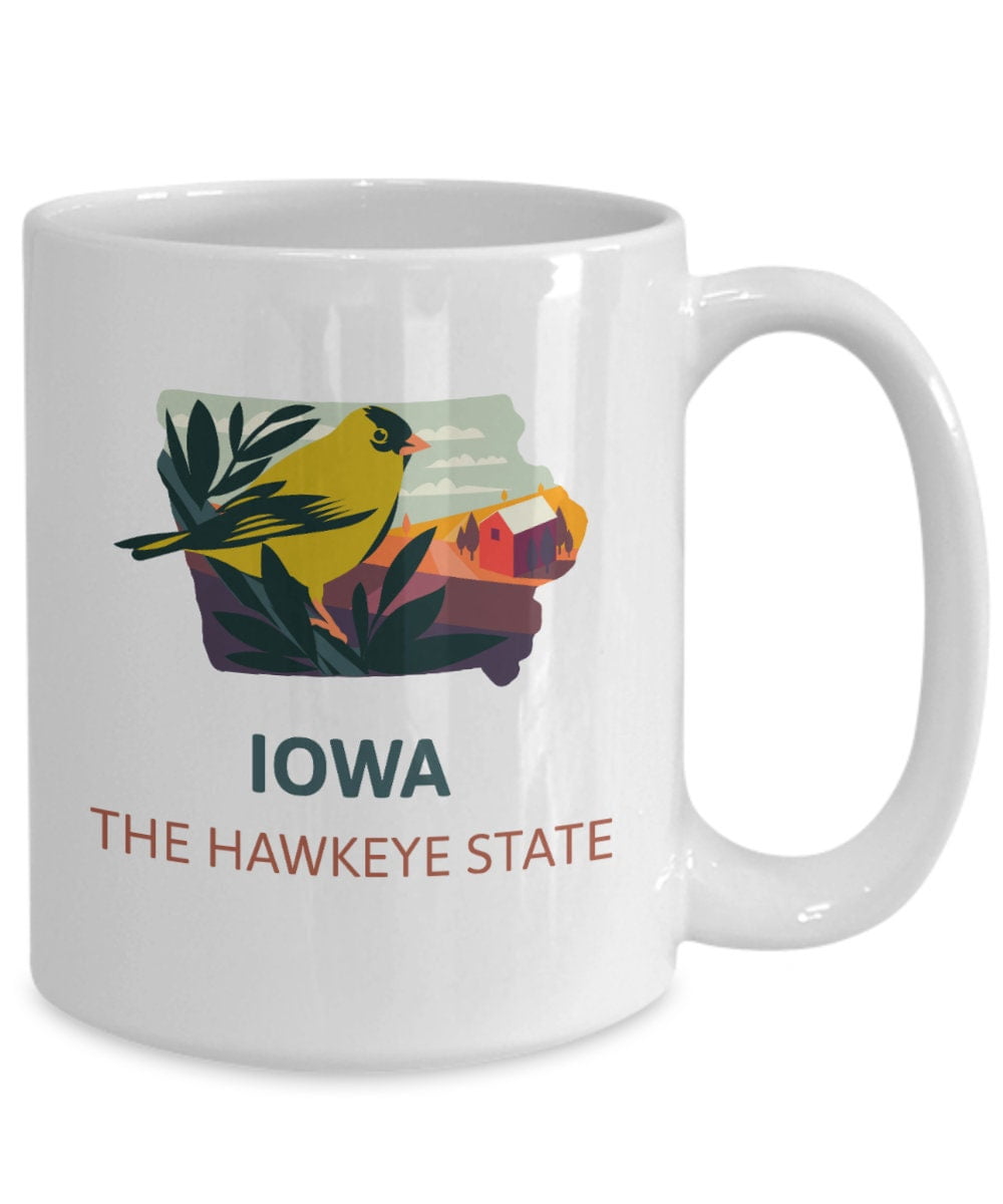 Iowa The Hawkeye State Midwestern Pride coffee mug - Walmart.com