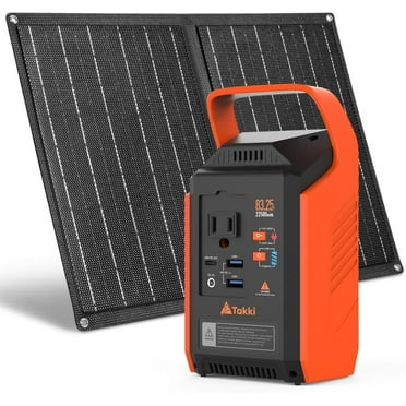 DFITO Solar Power Station with LED Display, MP3 & FM Radio, for Camping ...